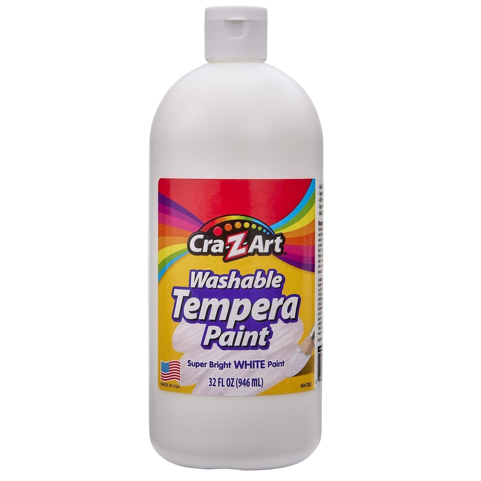 Washable Tempera Paint Bulk Pack 6 Color Set Assorted Colors 32oz each ...
