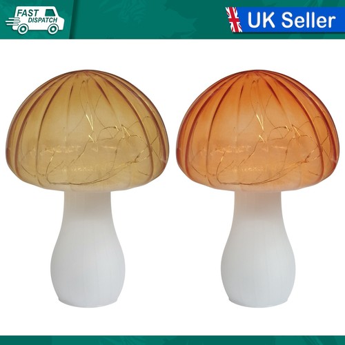 DECORATIVE LED GLASS PEAR LIGHT BROWN DARK BROWN BATTERY OPERATED | eBay UK