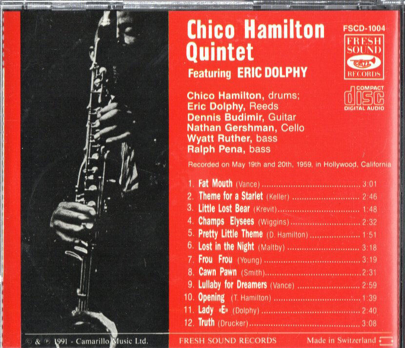 Chico Hamilton Quintet - Featuring Eric Dolphy - MUSIC CD | eBay Australia