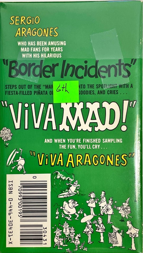 MAD Magazine Paperback Book: Viva Mad! by Sergio Aragones [ Warner 1987 ...