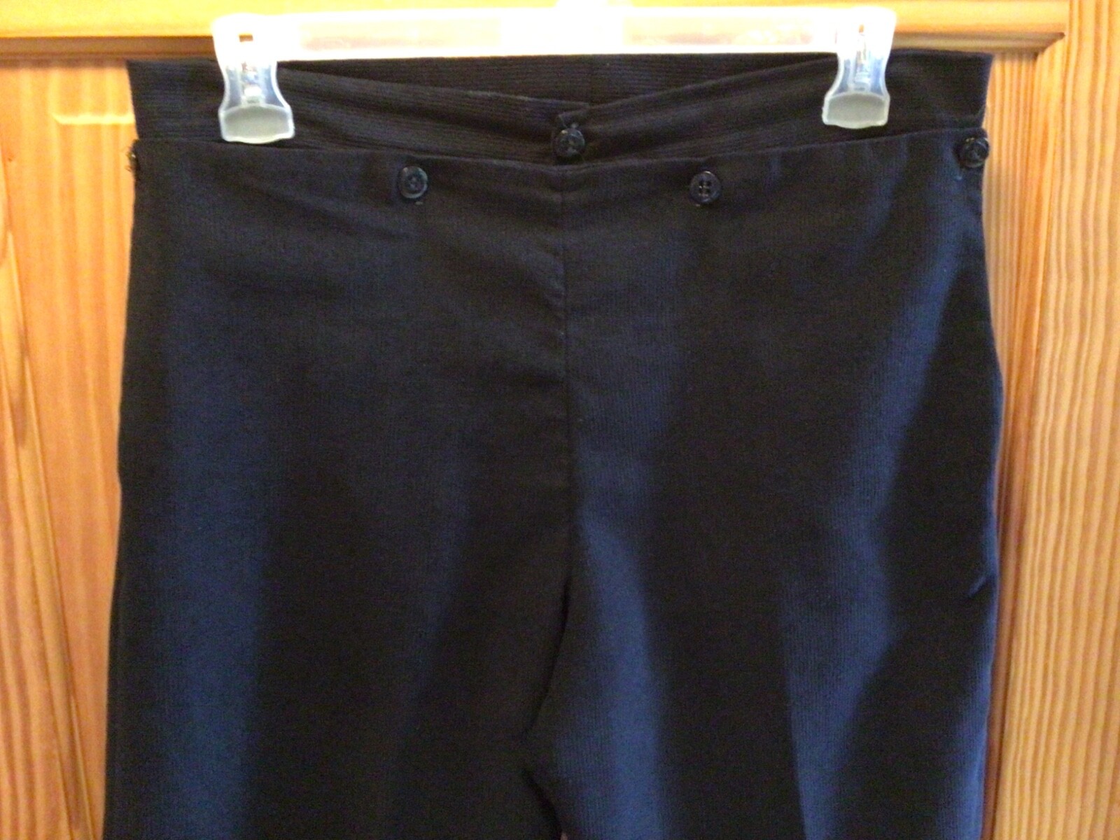 Amish Mennonite Hand Made Black Corduroy Broadfall Pants W 34 1/4 Plain ...