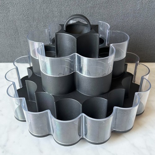 Pampered Chef Turn About Rotating Spice Rack 21 Slot Carousel Lazy ...