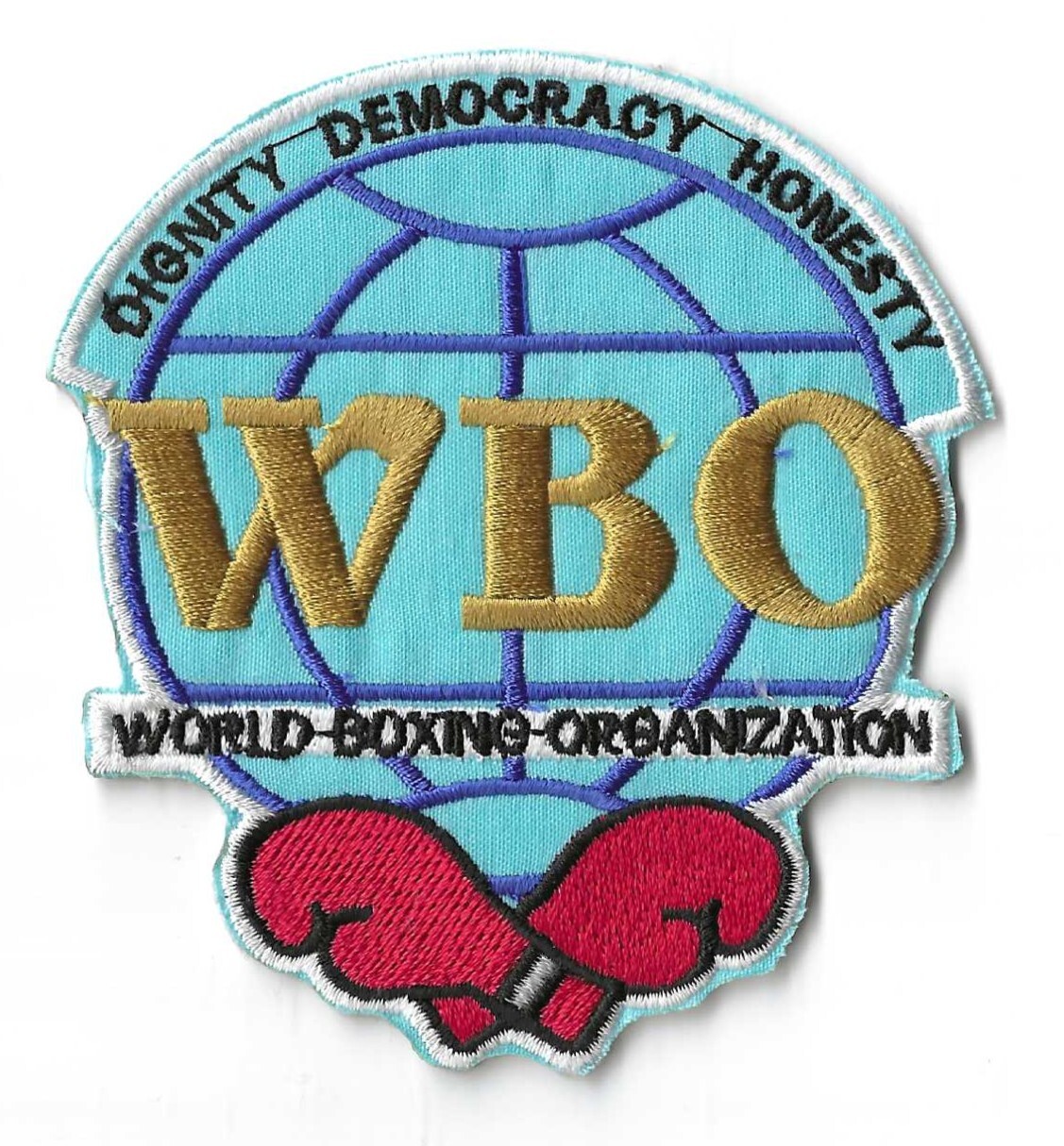 WBO World Boxing Organization Aufnäher Aufbügler Patch Badge Logo 8,5 x ...