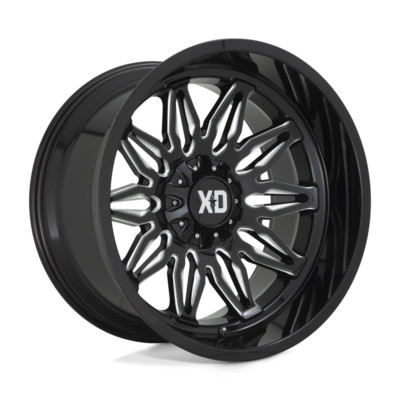 Set of 4 XD XD859 GUNNER Wheels 22X10 6X135/5.5 GLOSS BLACK MILLED ...