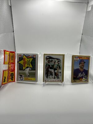 1987 Topps Baseball Unopened Rack Pack - 49 cards with Keith Hernandez ...