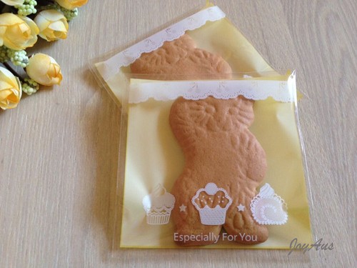 200x plastic bags lolly cookie bags candy pastry wedding party favour ...