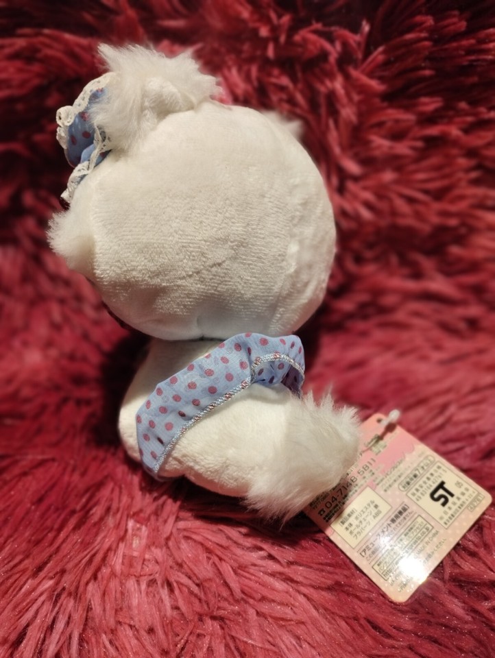 Peluche pupazzo Charmmy Kitty 6" blu gonna a pois 2005 nuovo vecchio ...