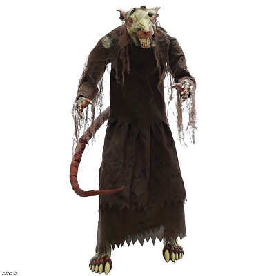 Halloween Animatronic Lifesize 60" Sewer Mangey Rat Prop Seasonal ...
