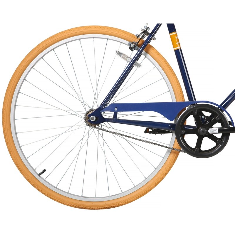 700C Mens City Bike Lightweight Steel Frame Single Speed Front ...