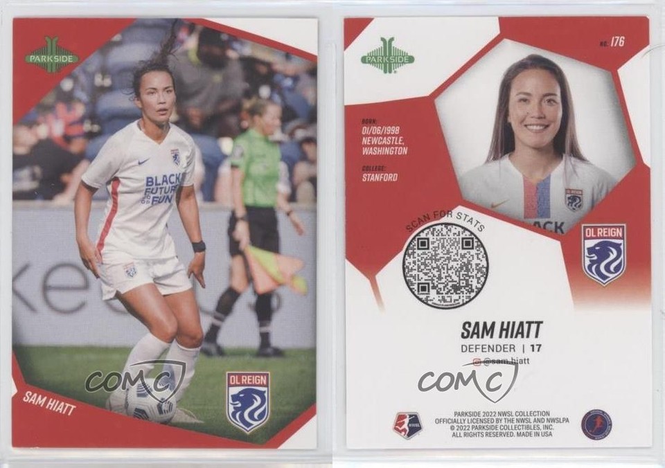 2022 Parkside NWSL Sam Hiatt #176 02l5 | eBay
