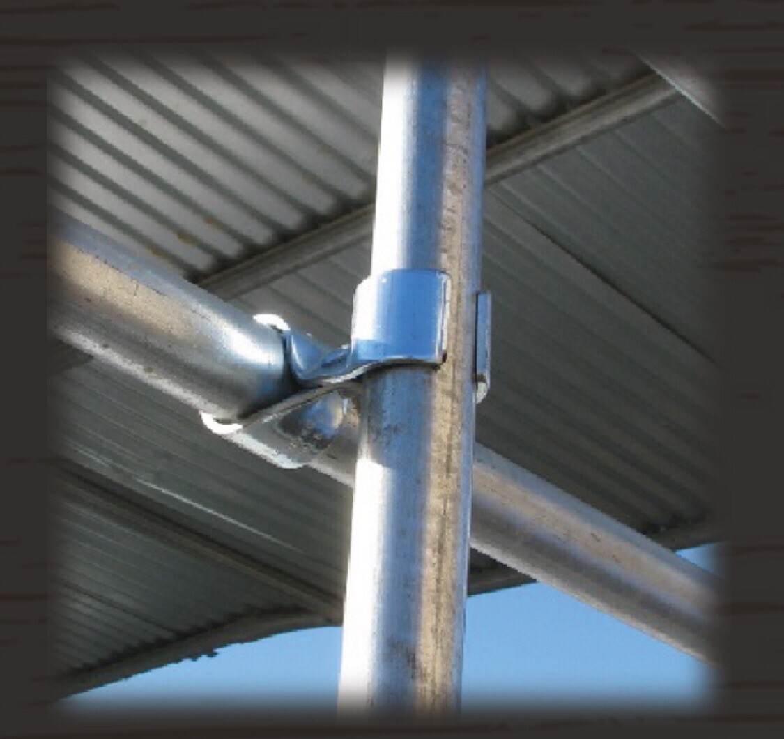 Corral Panel Pole Clamp - connect horizontal pole to vertical pole Lot ...