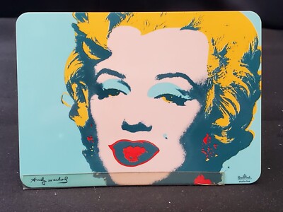 Vintage Rosenthal Andy Warhol Marilyn Monroe Porcelain Turquoise Plaque ...