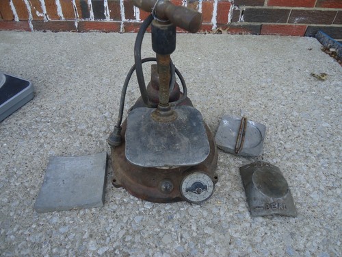 VINTAGE ELECTRIC TIRE PATCH VULCANIZER MACHINE press bowes seal fast ...