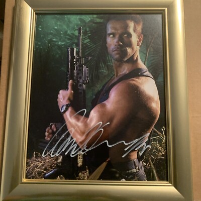 Arnold Schwarzenegger Hand Signed Autograph 8x10 Photo With COA Framed ...