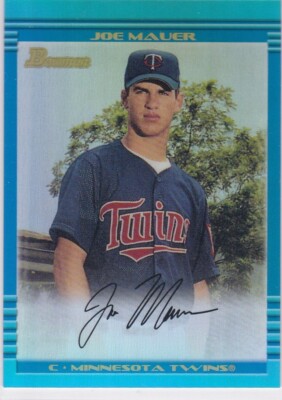 JOE MAUER RC Bowman Blue Sapphire RP ROOKIE CARD Minnesota Twins ...