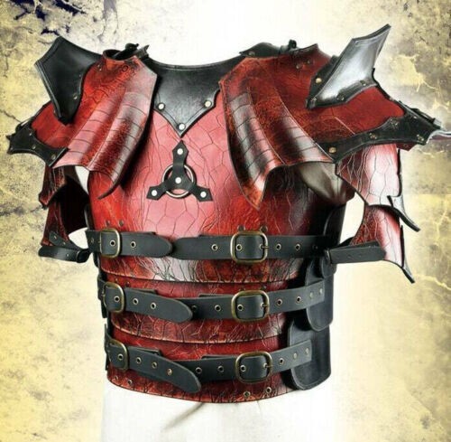 Halloween Armor with Pauldrons - Leather armor for LARP and Cosplay-We ...