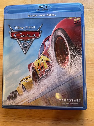 Cars 3 Blu-ray & DVD 2-disc set Disney Pixar cartoon movie sequel ...