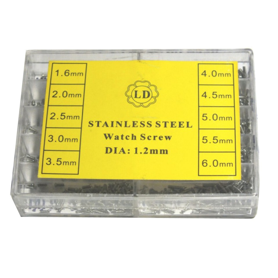 670PCS Clock Watch Screws in 10 Different Sizes Clock Screw Repair ...