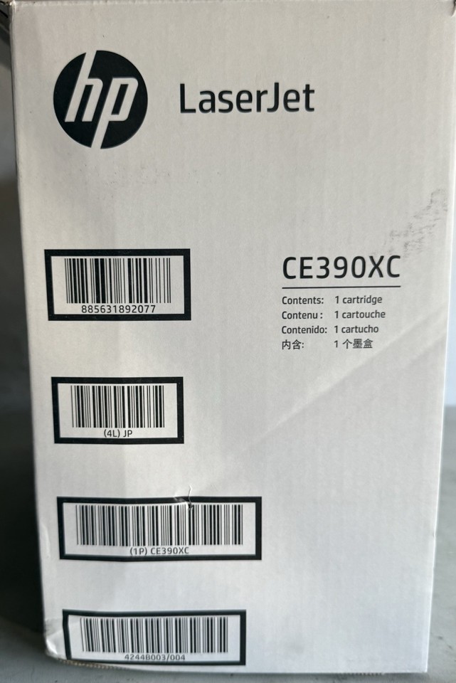 NEW HP 90X CE390X CE390XC Black High-yield Toner 600, M602, M603, M4555 ...