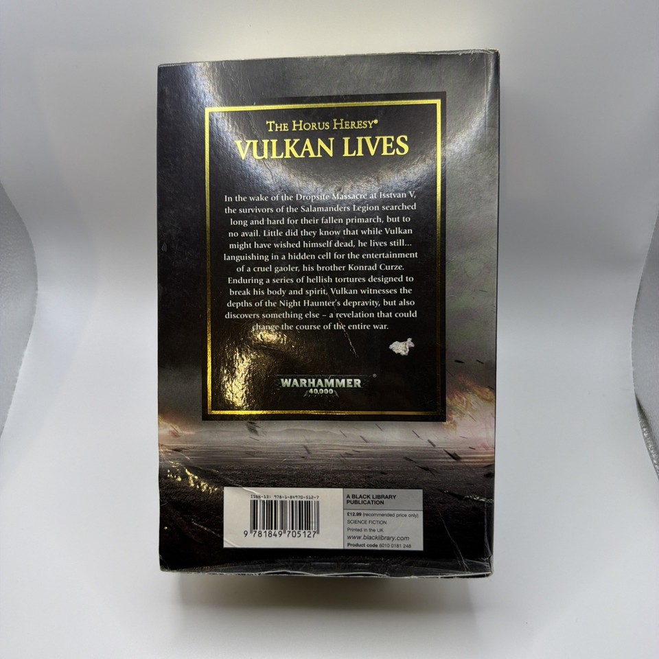 Vulkan Lives by Nick Kyme Horus Heresy Large Paperback Warhammer Black ...