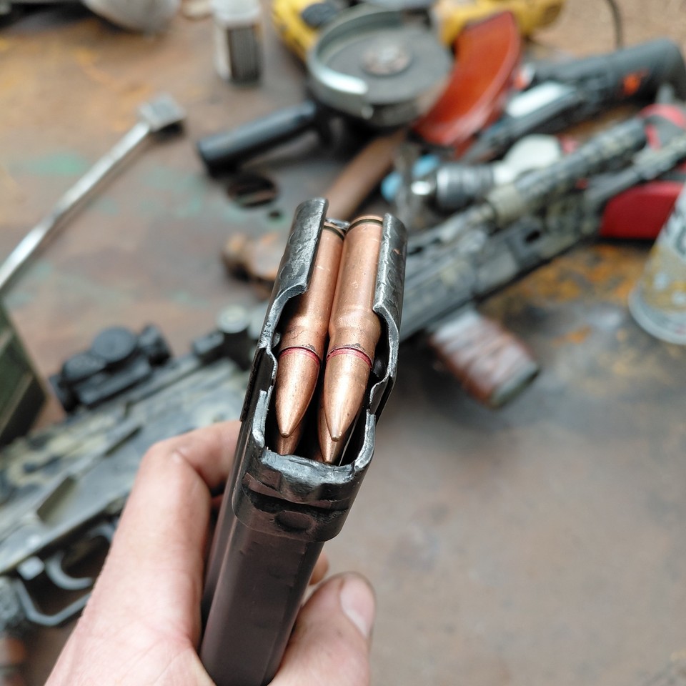 10 Round Steel Rifle 7.62x39 Magazine Window Cut Mag Metro 2033 ...