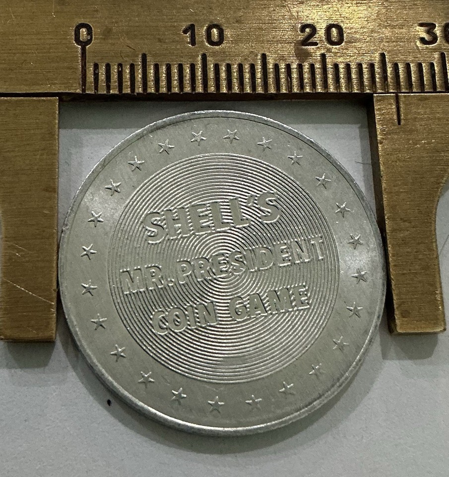Shell Gas Station Mr. President Game Franklin Pierce Coin Medal | eBay