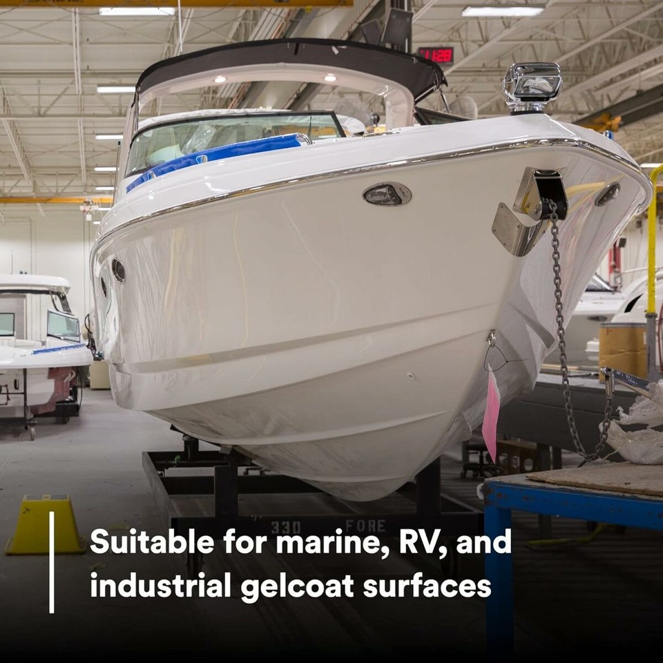 3M 30345 Perfect-It Gelcoat Compound + Finishing Wax Polish White ...