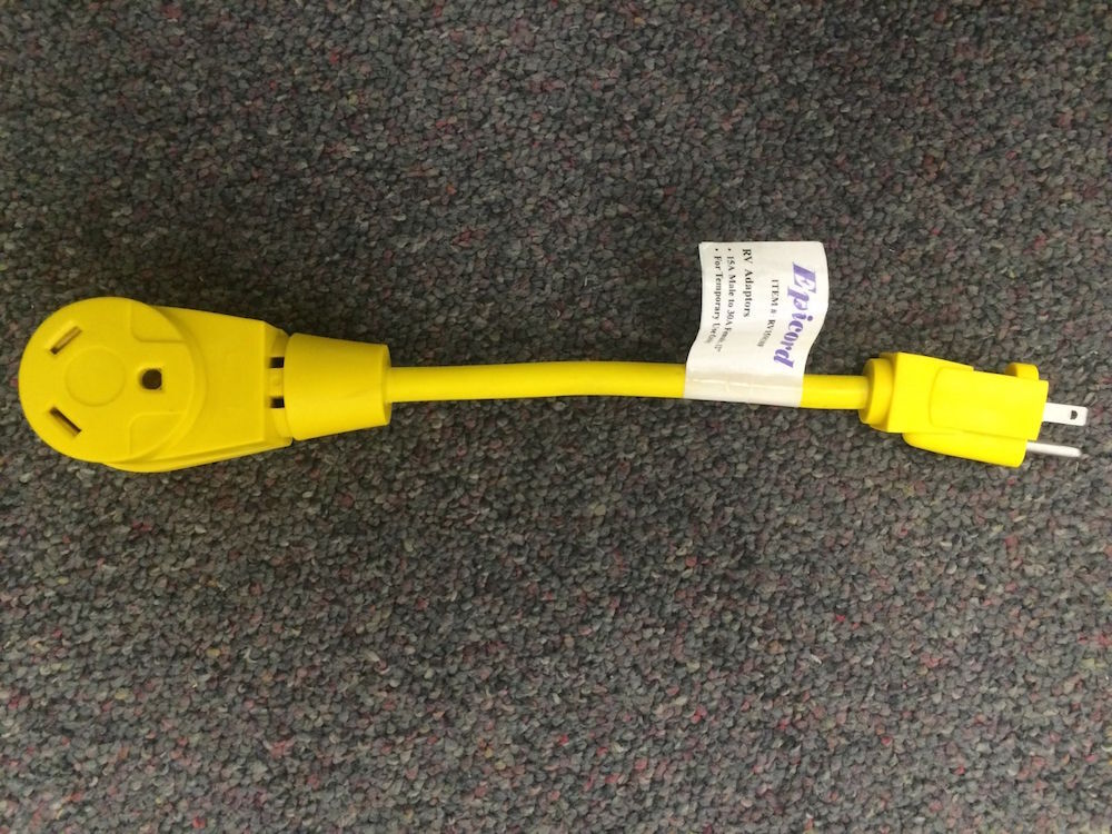 12" Dog Bone Adapter, 15 Amp Male to 30 Amp Female Power Adapter | eBay