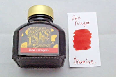 Diamine 80ml Fountain Pen Bottled Ink Red Dragon | eBay