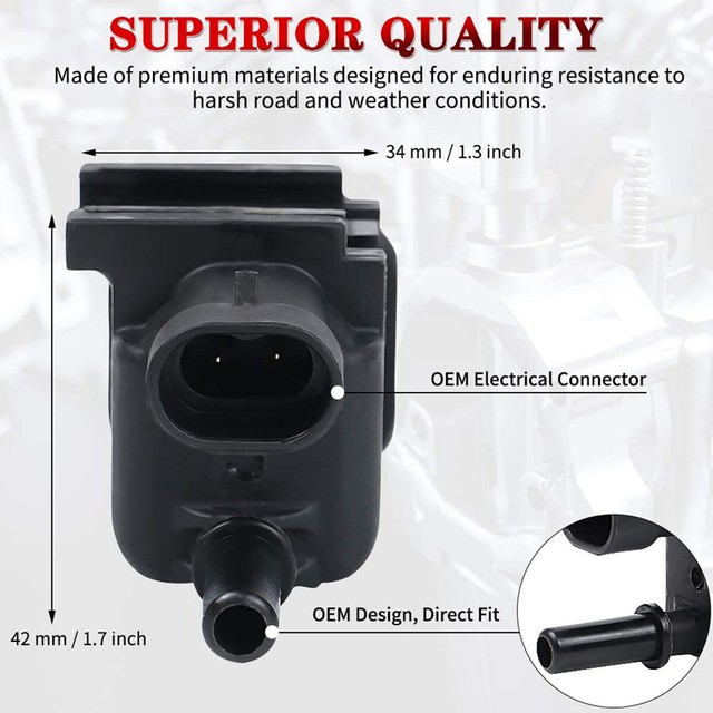 Fuel Tank Evaporator Control Vapor Canister Purge Valve Solenoid ...