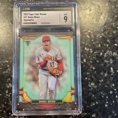 2022 Triple Threads SHOHEI OHTANI Aqua Parallel /150 Los Angeles Angels ...