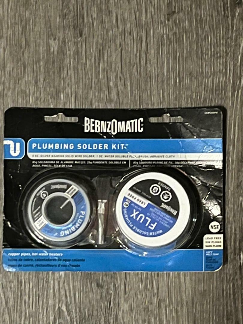 Bernzomatic Plumbing Solder Kit Plumbing Repair Solder Flux Lead free ...
