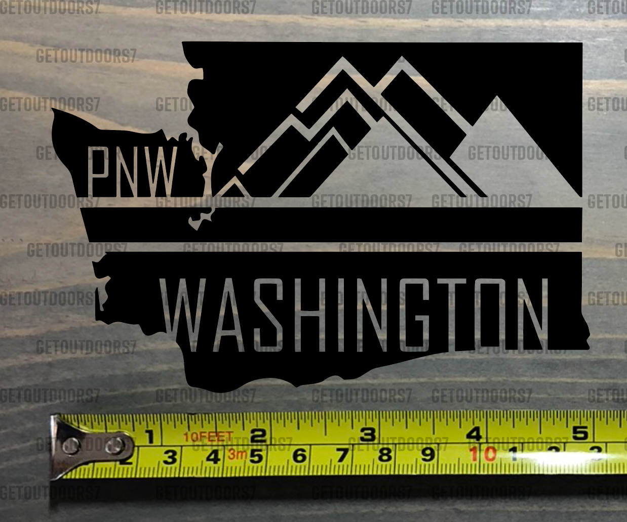 Washington Sticker Decal 5" DIE CUT PNW Pacific Northwest Crystal ...