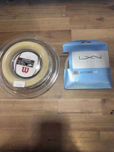 New Reel Wilson NXT 16g 200m. and Set of Luxilon Alu Power Vibe 125 | eBay