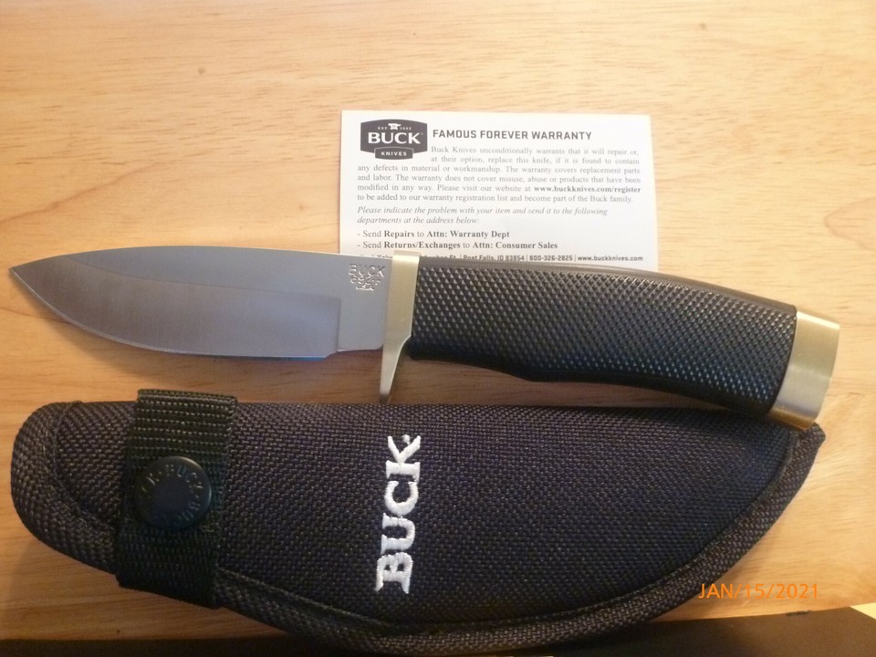 Buck Knives 692 Vanguard Texturized Rubber Fixed Blade Knife 692BKS USA ...