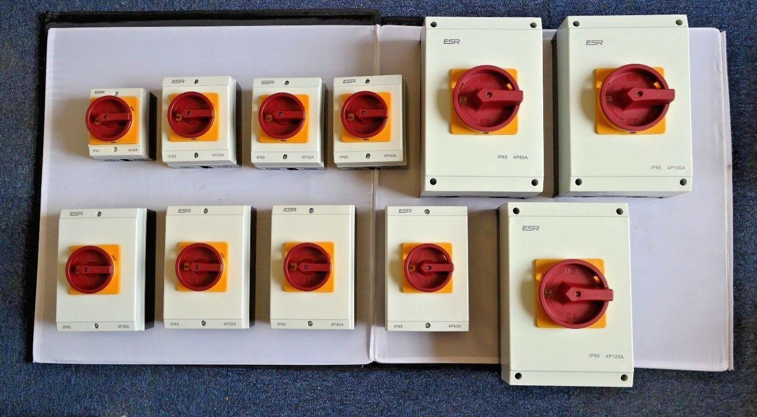 ROTARY ISOLATOR 4 POLE 20AMP 32AMP 40A 63A 80A 100A 125A WEATHER PROOF ...