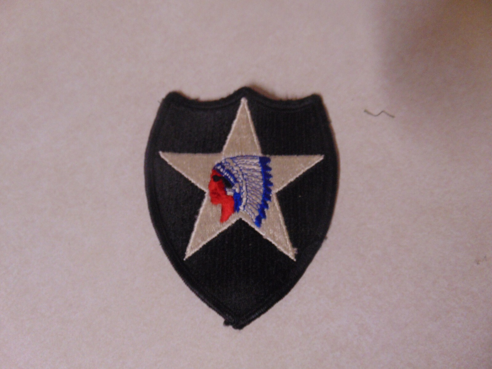 MILITARY US ARMY PATCH 2ND INFANTRY DIVISION SEW ON COLORED COMBAT USED ...