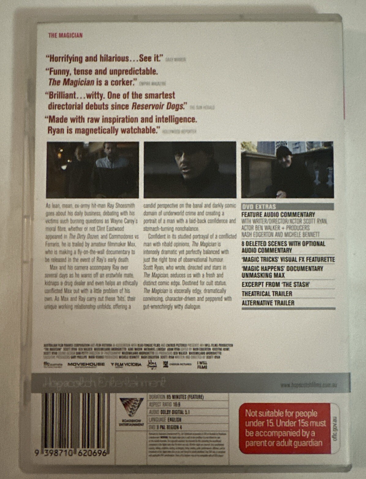 The Magician (2005) Rare Region 4 DVD - Scott Ryan Australian Film Free ...