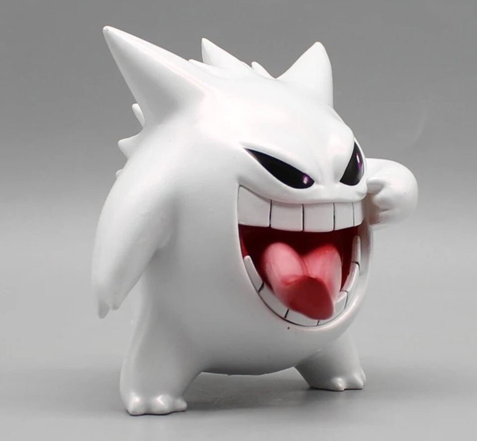 Gengar "Tongue" Limited Edition Pokemon Collectible Figure "WHITE ...