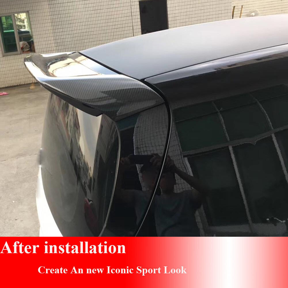 REAL CARBON Rear Roof Spoiler Window Wing Fit for Benz Smart Fortwo ...