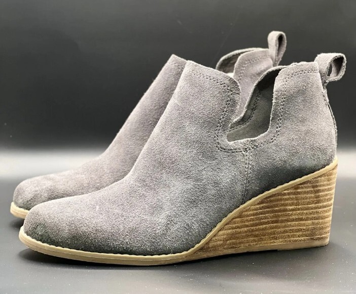 Toms Kallie Womens Boots Booties Grey size 7.5 | eBay