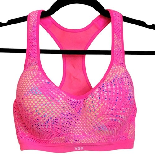Victoria's Secret VSX Incredible Hot Pink Racerback Sports Bra With ...
