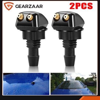2PCS Universal Car Windscreen Sprayer Washer Wiper Nozzle Front Window ...