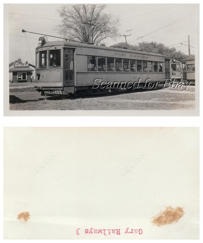Gary Indiana Trolley Interurban #3 VINTAGE PHOTO | eBay