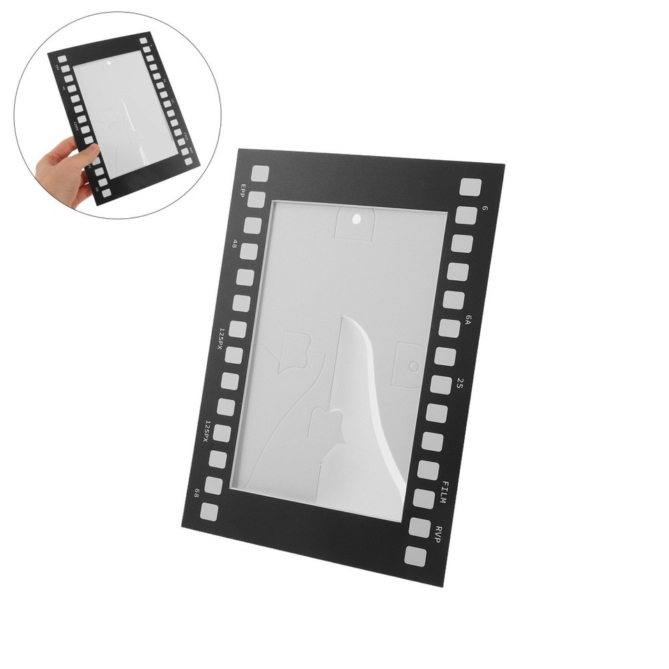 5pcs Movie Film Photo Frame with Stand: 7 Inch Filmstrip Paper Picture ...