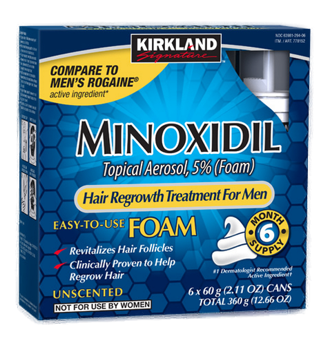 Kirkland Signature Minoxidil 5% Foam Hair Loss | Ubuy Philippines