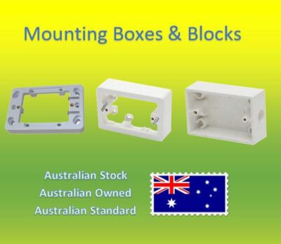 10 Pack Electrical Mounting Blocks and Boxes | eBay Australia