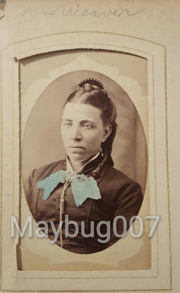 2 Antique CDV Photographs Dr & Mrs Weaver Identified History | eBay