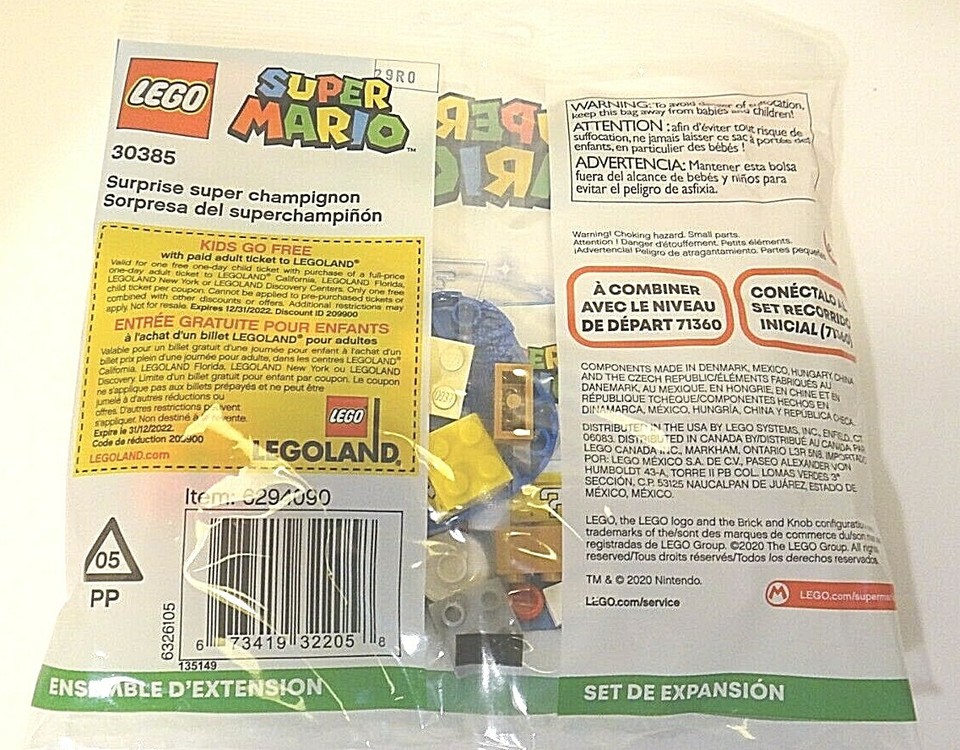 NEW!! LEGO SUPER MARIO 'Super Mushroom Surprise' Polybag 18 Pieces ...