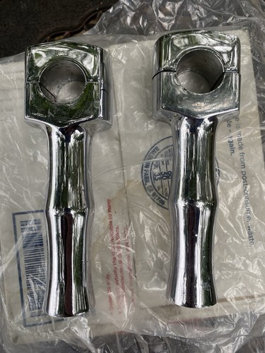 Vintage 6 Inch Chrome Candlestick-Style Handlebar Risers (2 piece ...